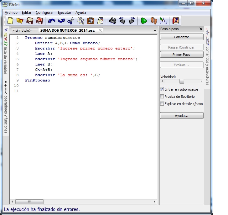 PSEUDOCÓDIGOS_Ejercicios en PSEINT :: AlgoritmicaIUTOMS